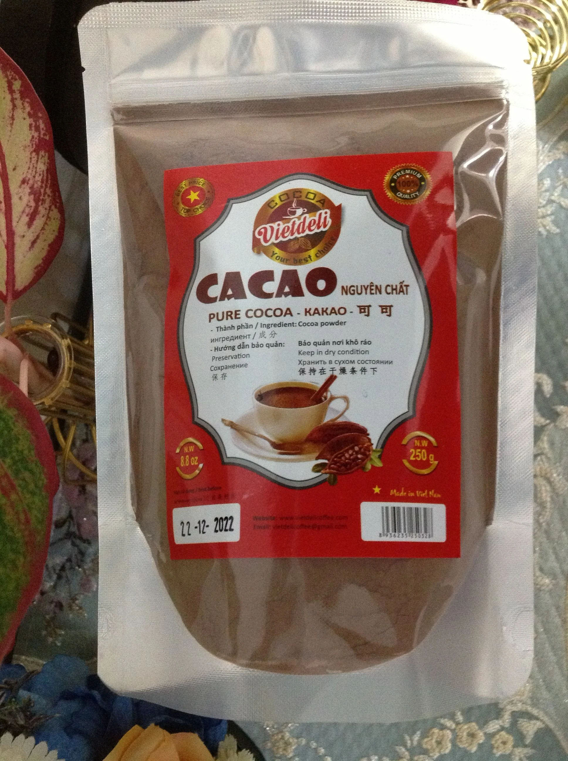 Buy Pure Cocoa Powder - Bag 250g - Vietdeli from VIET DELI COFFEE CO ...