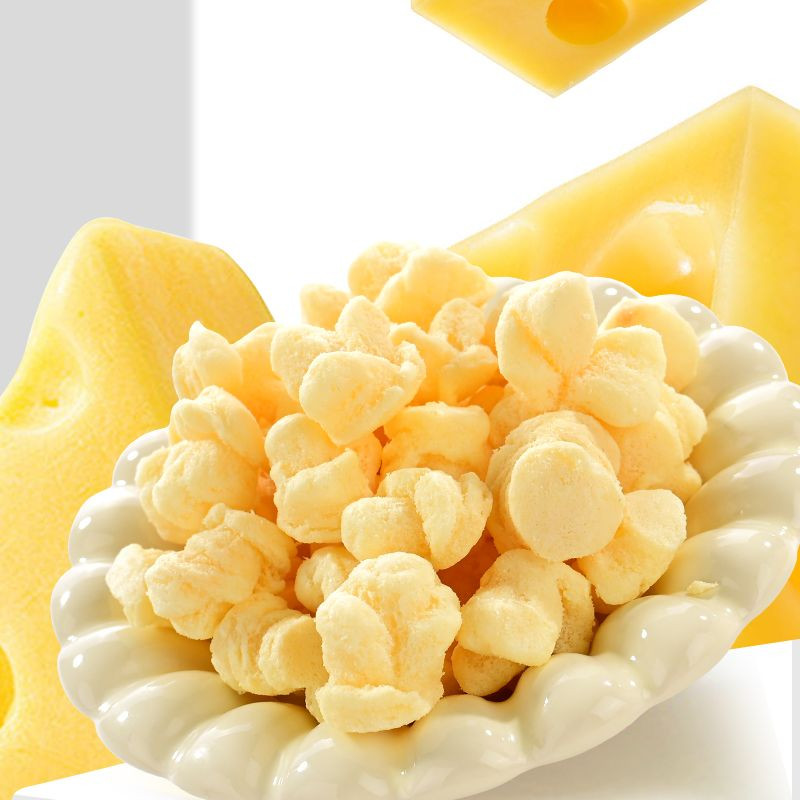 Buy Halal Certified Cheese Puff Snacks Popcorn Shape Puff For Children ...