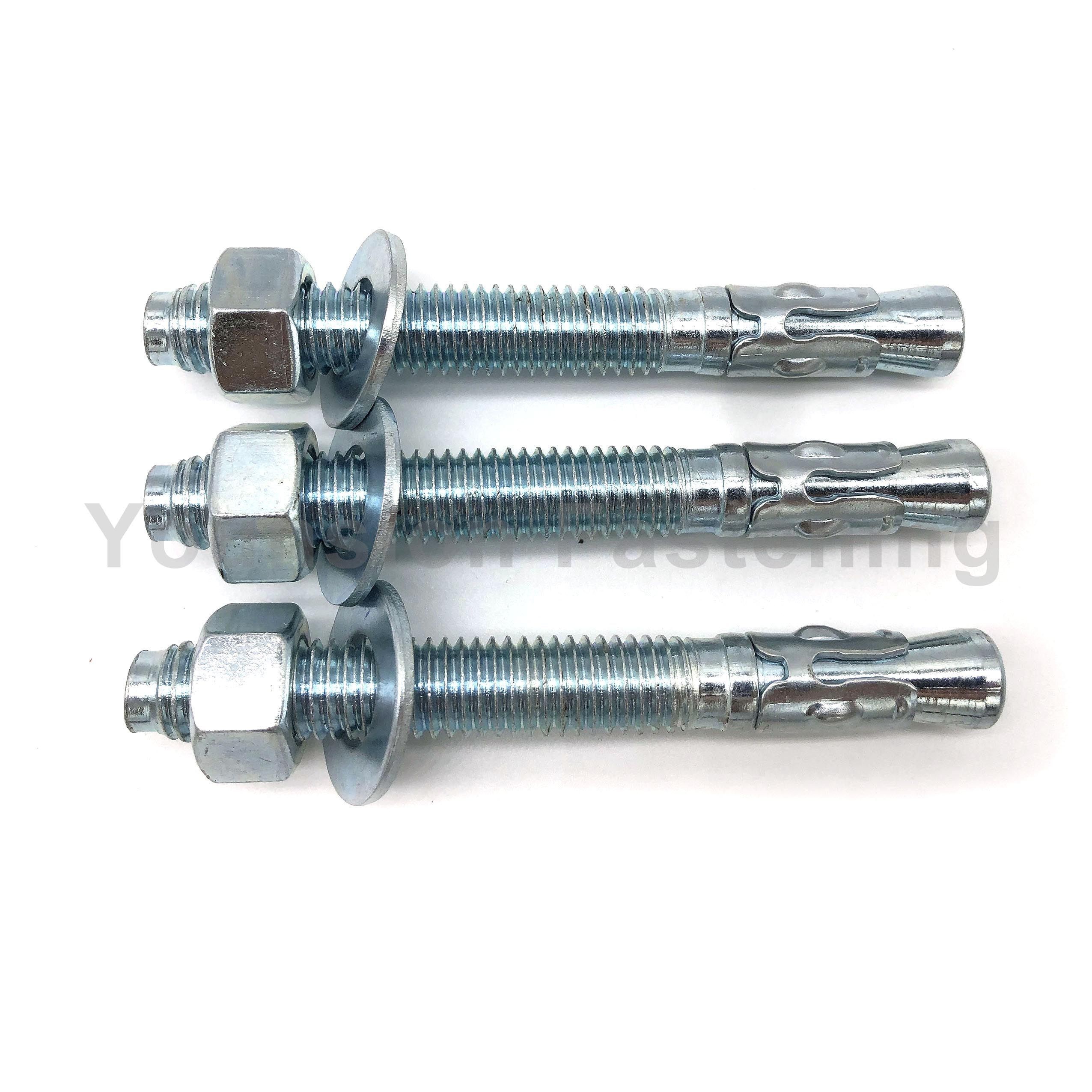 Buy Wedge Anchor With Nuts And Washers Zinc Plated Yellow Zinc Plated ...