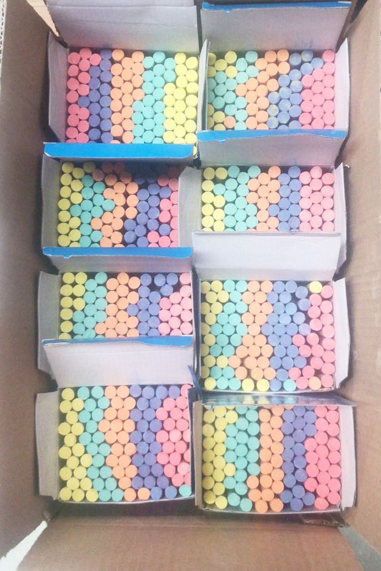 Buy Dustless Chalk Colored 100pcs Customized from CHIZHOU QINGHE ...