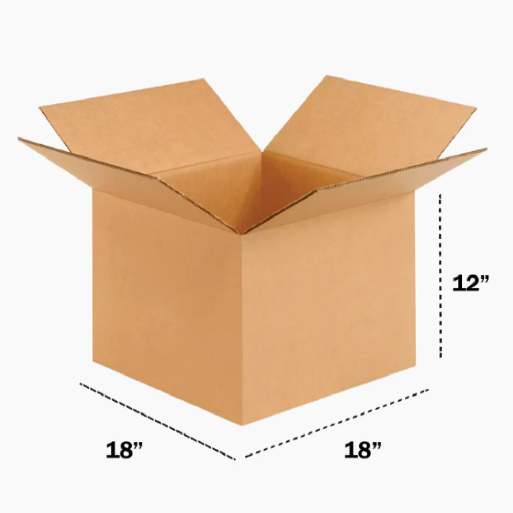 Buy 12 X 18 X 12 Inch Corrugated Boxes - 3 Ply from iBoxify Packaging ...