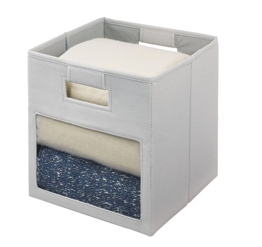Buy Interdesign Evie View Front Storage Box, Grey from Homesmiths ...