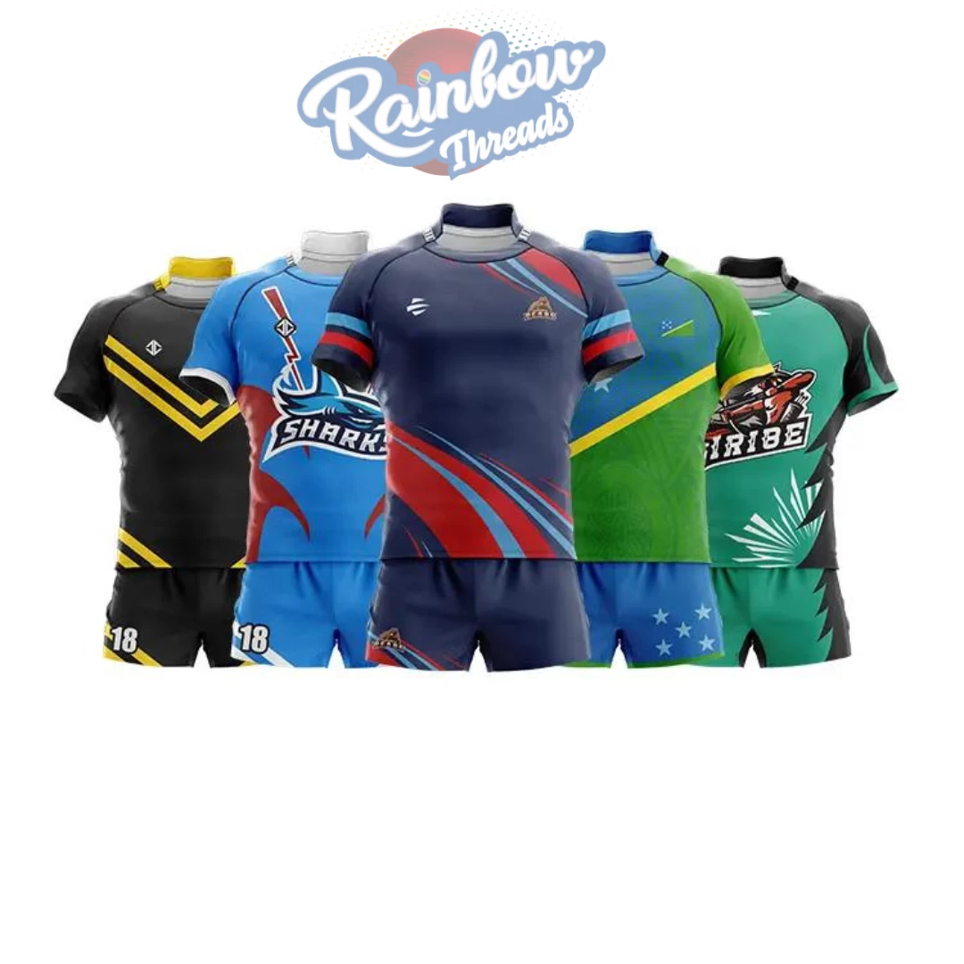 Buy Custom Rugby Uniforms from Rainbow Threads, Pakistan | Tradewheel.com