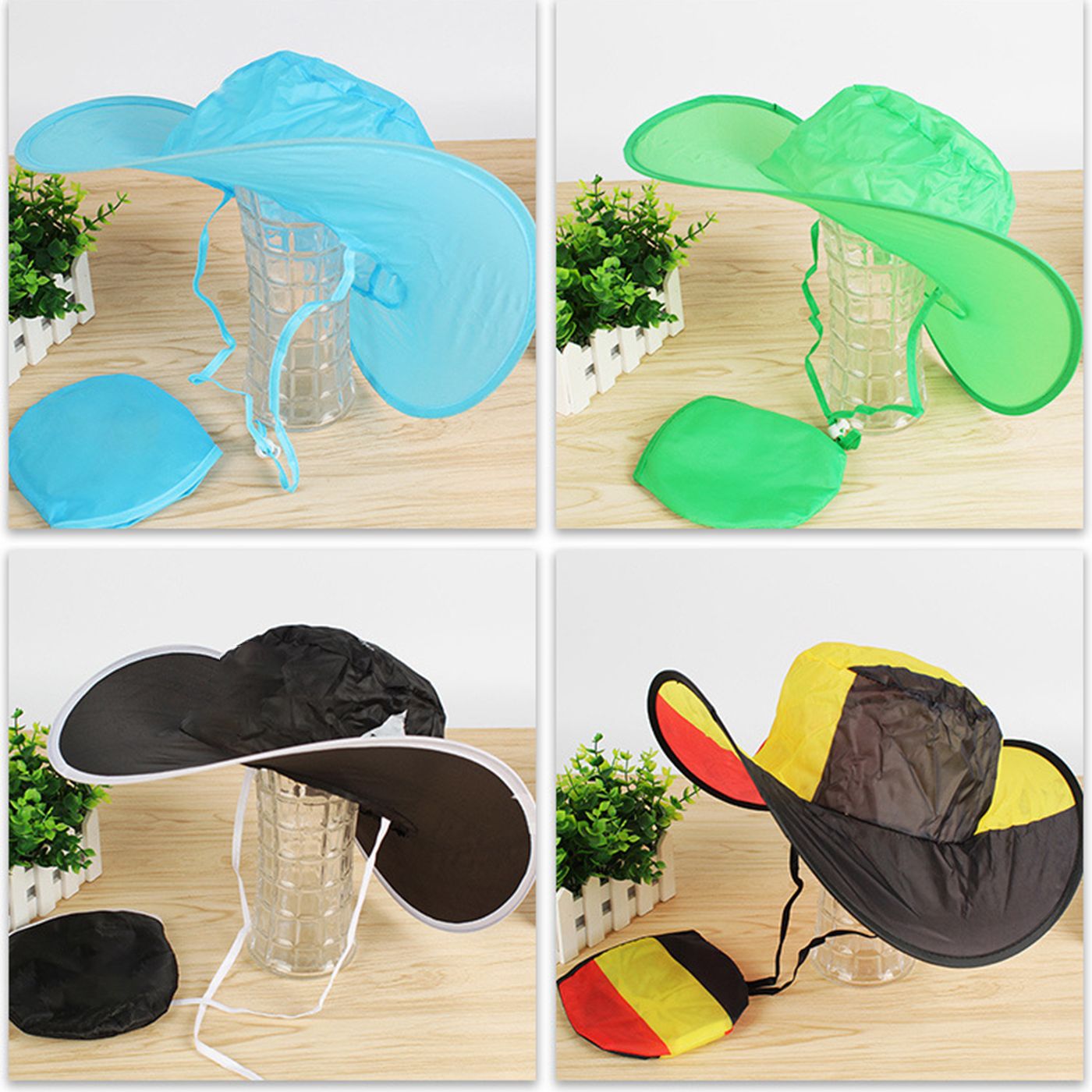 Buy Custom Nylon Foldable Cowboy Hat from Suzhou Hengshuo Imp & Exp Co ...