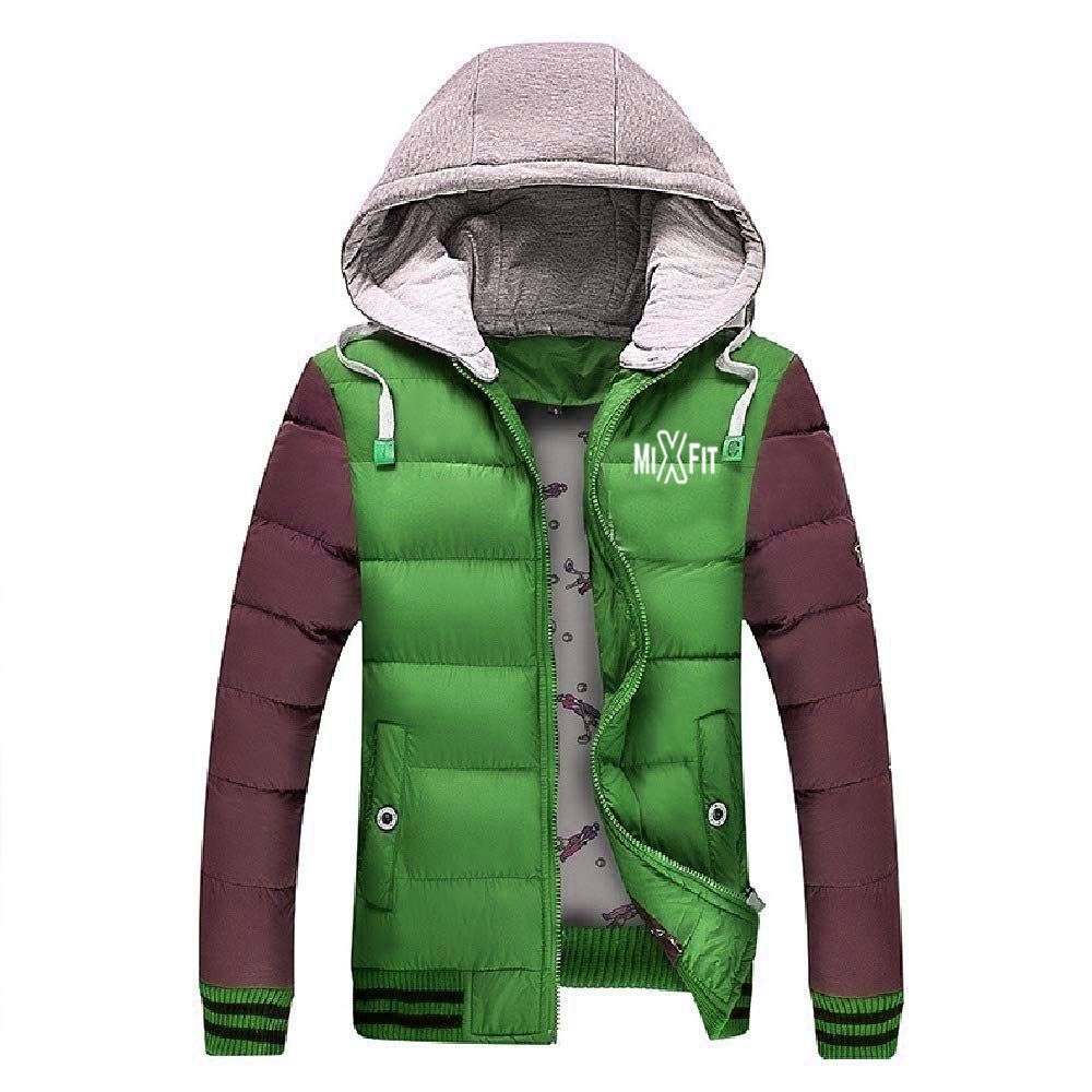Buy Men's Puffer Jacket With Hood, Water And Wind Resistant from MIXFIT ...