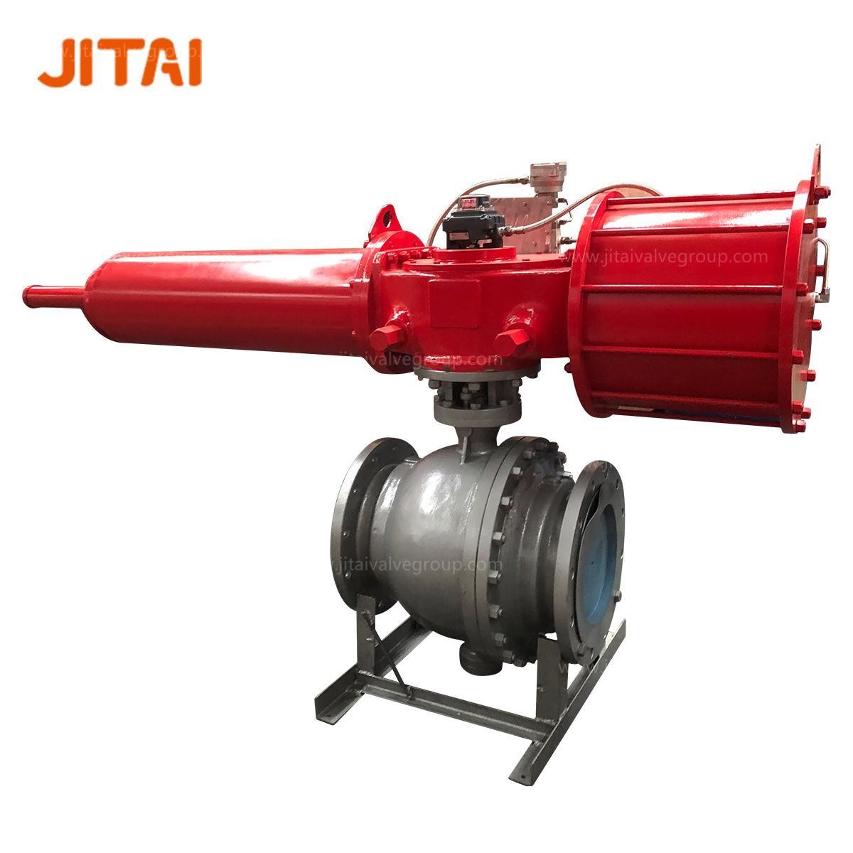 Buy 12 Inch Full Bore Api 6d Flanged Gas Ball Valve from JITAI VALVE ...