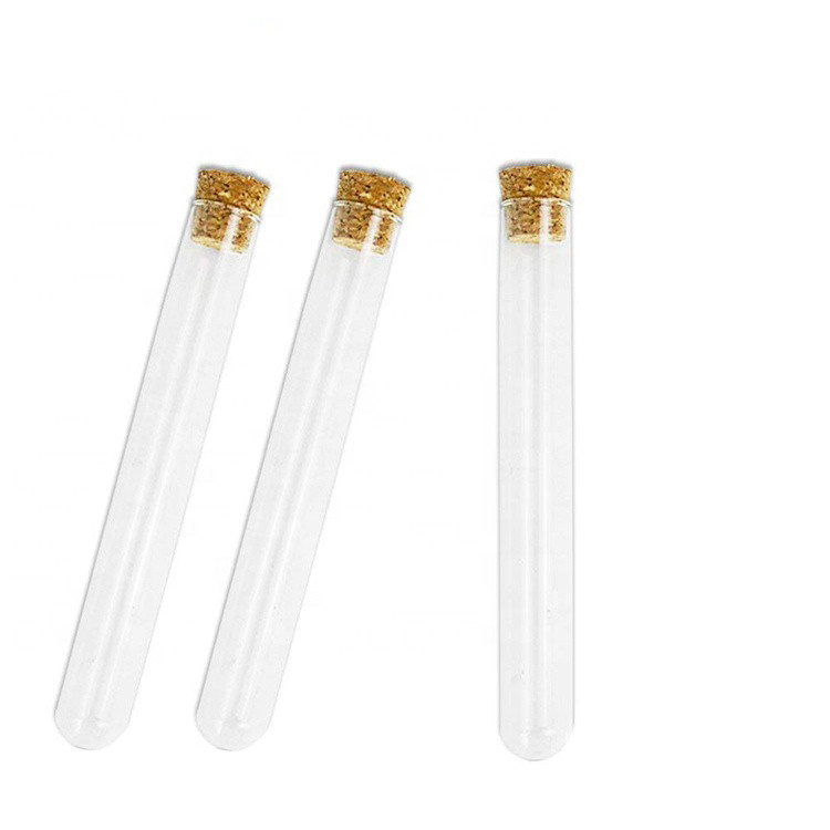 Buy 200ml Laboratory Empty Sample Bottles Test Tube With Wooden Stopper ...