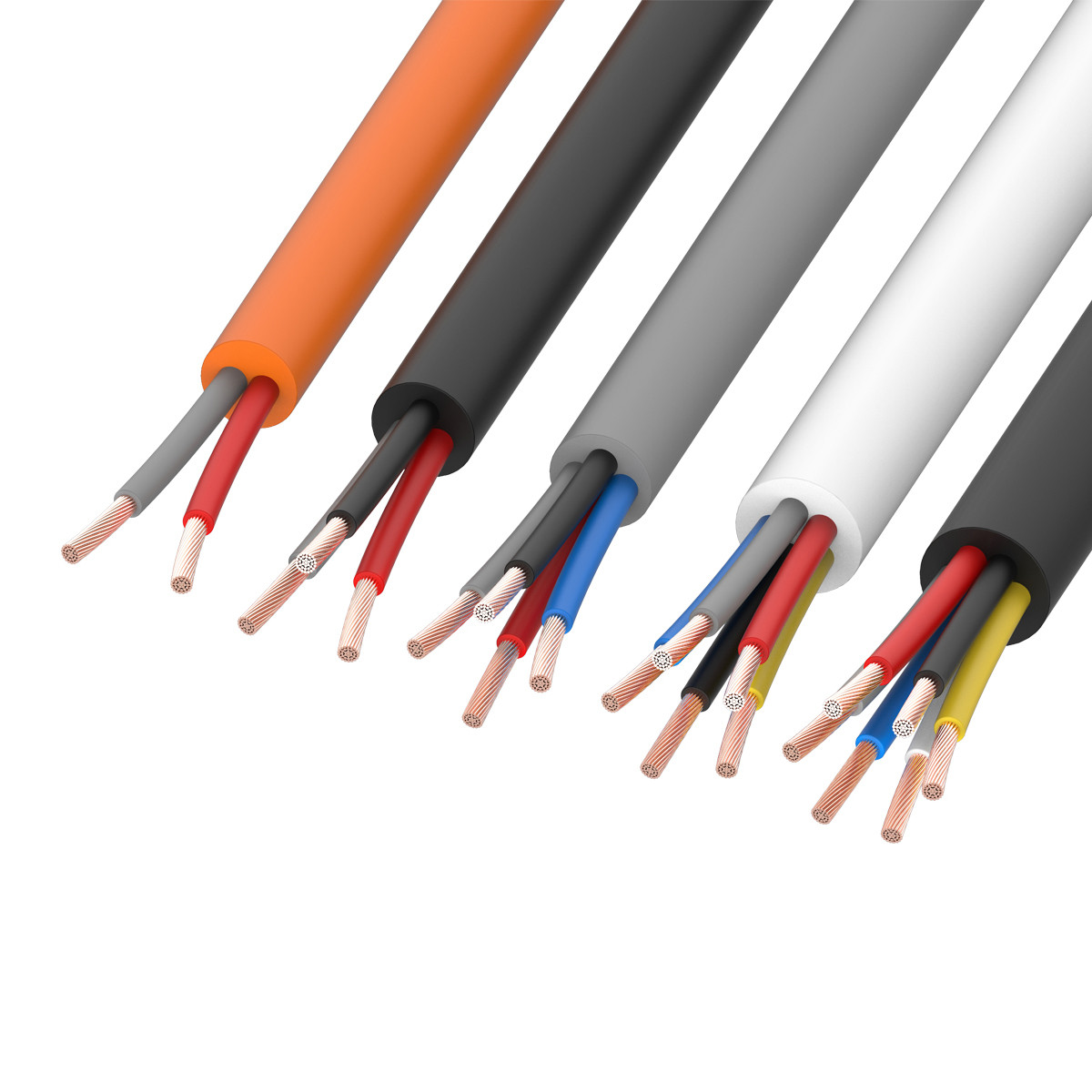 Buy 4 Core 10mm2 Copper Cable Electric Electronic Aluminum Wire 18awg ...