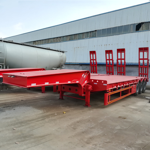 Buy 70 Ton 40 Ft 40 Ton Loader Extendable 50 Tons Hydraulic 3 Axle Used ...