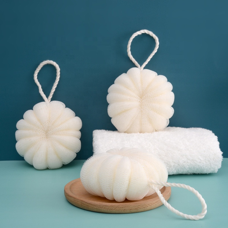 Buy Bath Sponge Loofah Ball Shower Puffy Smooth Mesh Body Exfoliation ...