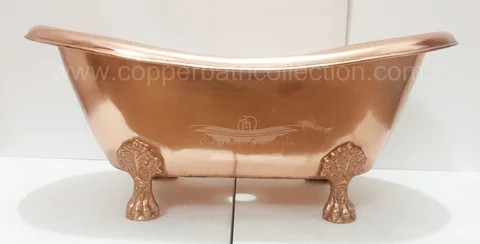 Buy Claw Feet Tub Style Shiny Buffing Copper Polished Counter Top Hand ...