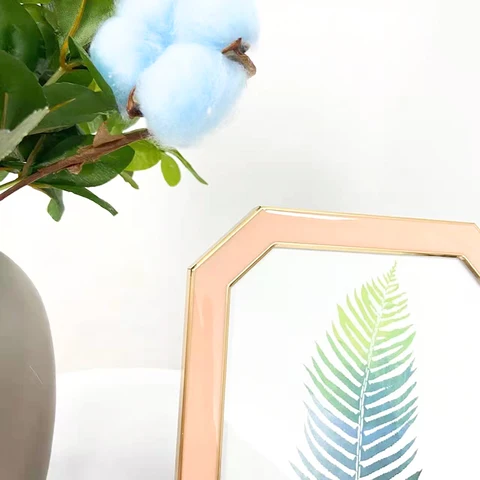 Buy Custom 2024 New Metal Glass Face With Easel Gold Aluminum Eight ...