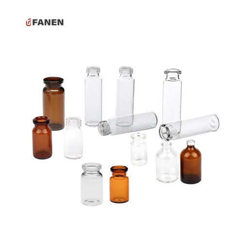 Buy Fanen 10ml Borosilicate Glass Medicine Vial B-tubular Clear ...