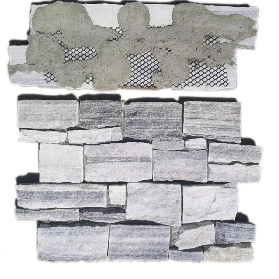 Buy Grey Slate Z Shape Culture Stone Exterior Wall Cladding Panels from ...