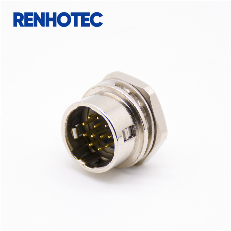 Buy Hr10-10r-12pa 12 Pin Pcb Push And Pull Connector Pneumatic Heavy ...