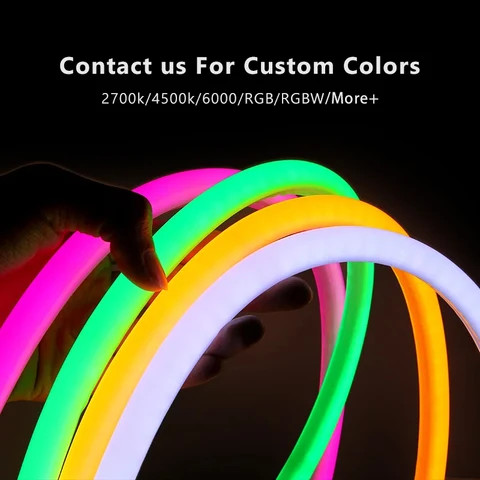 Buy Led Neon Flex Dc24v Ip67 Tube Strip Light With Dynamic Single Color ...