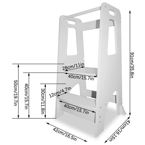Buy Lm Kids Kitchen Helper Step Stool Children Montessori Furniture ...