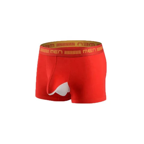 Buy Mens Underwear Boxers With Ball Pouch High Elasticity Waistband ...