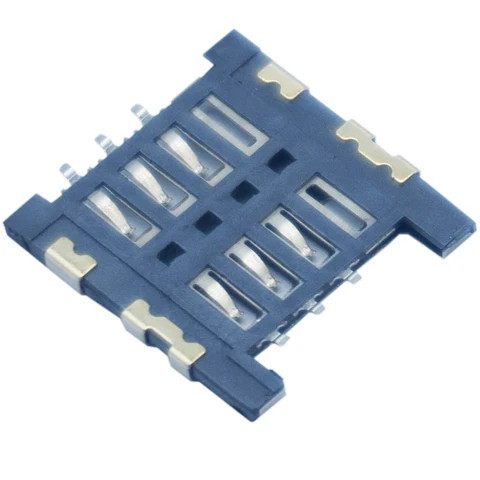 Buy Micro Sim Card Connector Push Pull Type 6pin from ShenZhen XinNanTian Technology CO.,LTD ...