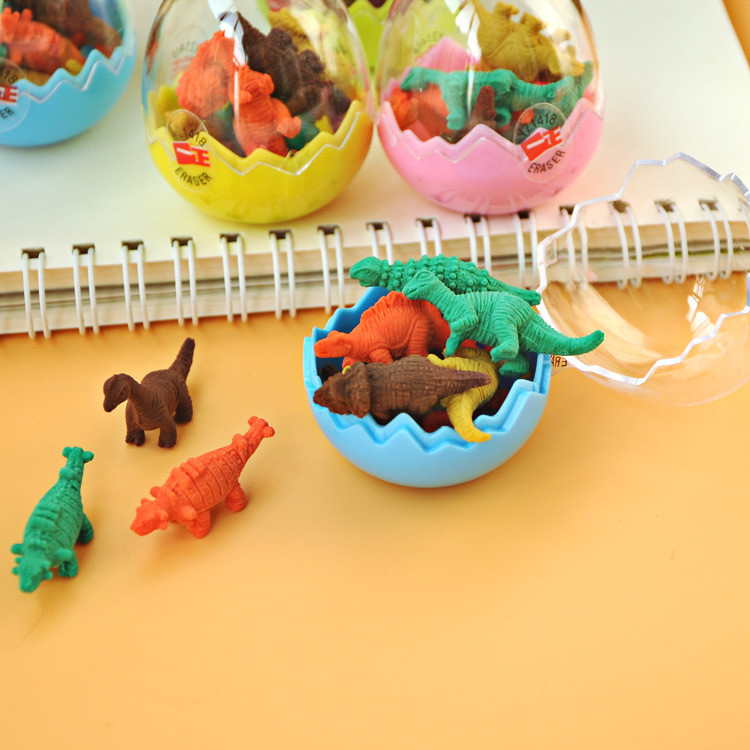 Buy Mini Cute Dinosaur Egg Eraser Kawaii Tpr Rubber Eraser For Kids ...
