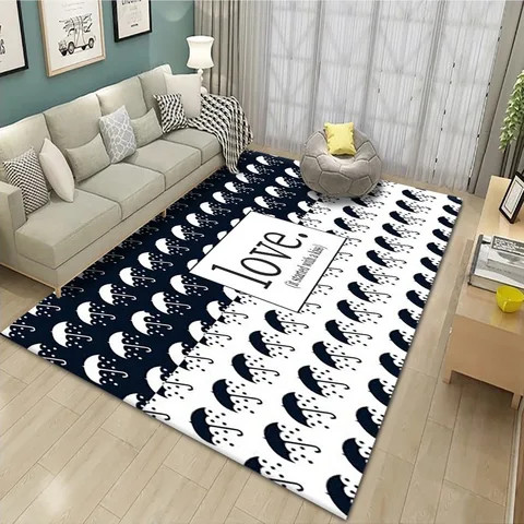 Buy Modern 3d Printed Crystal Velvet Carpet Floor Rugs Living Room ...