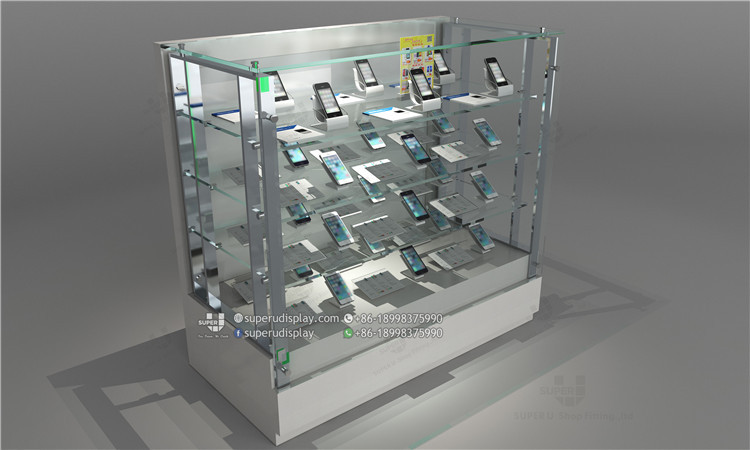 Buy Modern Cell Phone Display Glass Cabinet Mobile Phone Counter ...