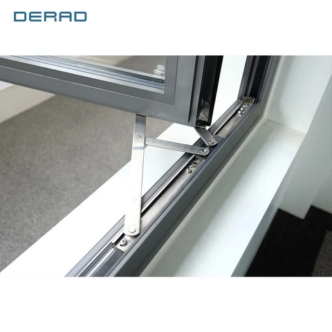 Buy Modern Design Double Panel White Frame Aluminium Casement Window ...