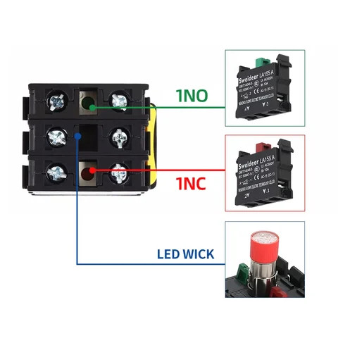 Buy Mushroom Metal Push Button Switch Indicator Light Led Waterproof ...