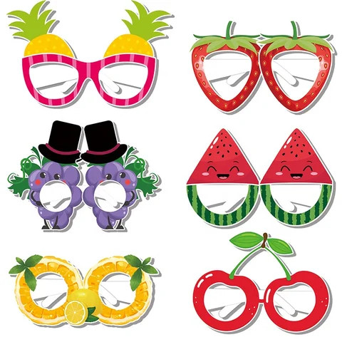 Buy New Design Cute Mermaid Favors Funny Paper Party Glasses For Summer ...