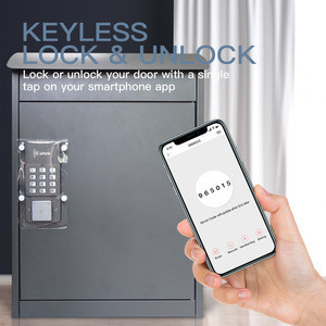Buy Outdoor Smart Mailbox Parcel Delivery Box For Home Drop Box Keyless ...