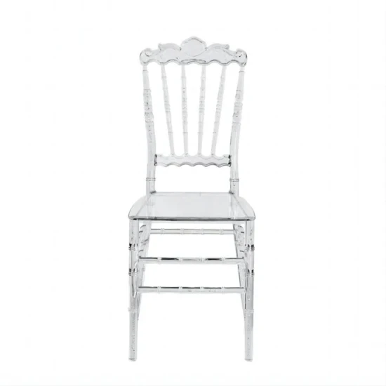 Buy Pc Royal Clear Crown Backrest Banquet Stackable Wedding Chairs ...