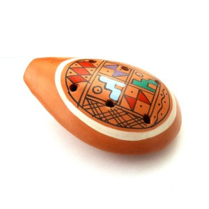 Buy Peruvian Clay Classic Shape Ocarina Flute, Peru Ceramic Hand ...