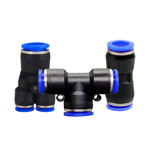 Buy Pneumatic Equal Tee Plastic T-type Quick Gas Pipe Quick Insert And ...