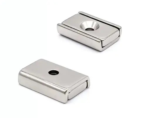 Buy Rectangular Pot Channel Industrial Permanent Block Countersunk Hole ...