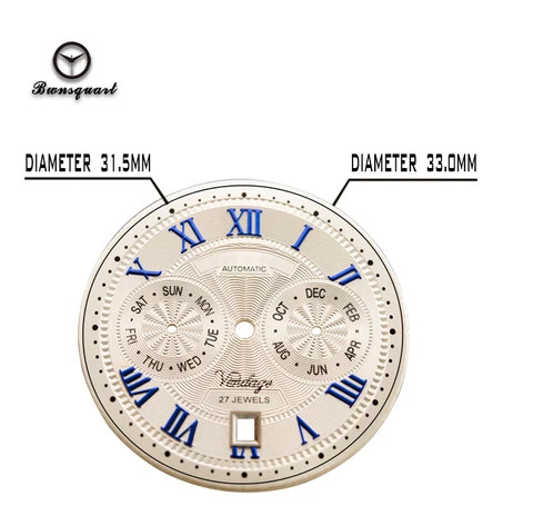 Buy Round Hydraulic Radial Watch Dial 6h Calendar Window Sicker High ...
