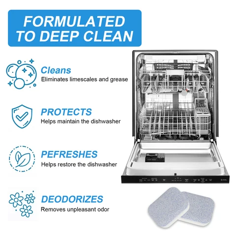 Buy Solid Dishwasher Detergent Block Dish Tabs Cleaning Dishwashing ...