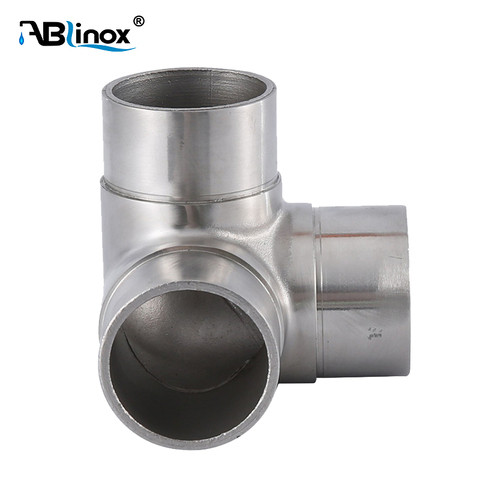 Buy Stainless Steel 90 Degree Corner Connectors Square Tube Joint Stair ...