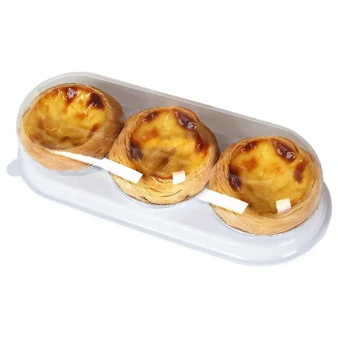 Buy Transparent Packaging Boxes For Bakery Egg Tart Dessert Transparent ...