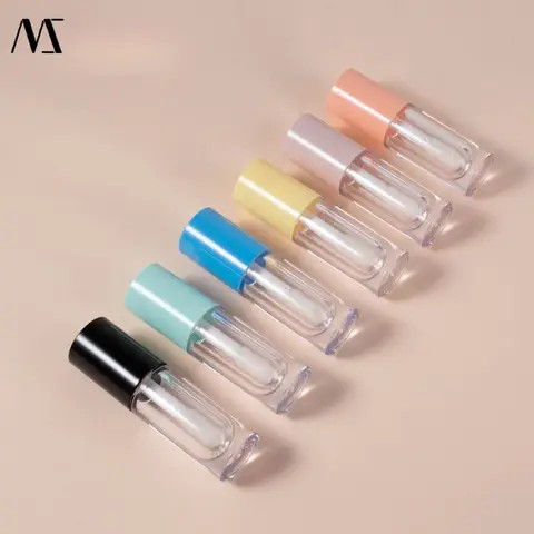 Buy Transparent Refillable Plastic Tube For Cosmetic 6ml Lip Gloss ...