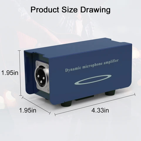 Buy Ultra Clean Dynamic Mic Activator Microphone Preamp Gain Booster ...