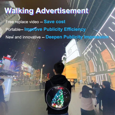 Buy Wholesale 52cm 3d Hologram Fan Backpack Advertising Machine With Wifi Android Display For ...