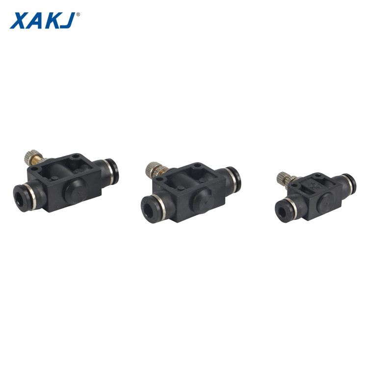 Buy Xakj Pa Sa Adjustable Air Flow Speed Control Valve Pressure Regulator Throttle Valve Push-in ...
