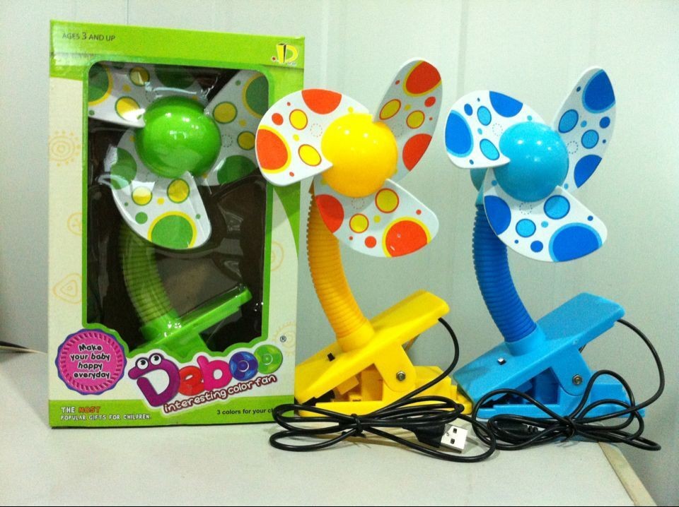 Buy Baby Foam Blade Clip Fan 2 Aa Battery Operated With Usb Cable, Safe ...