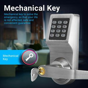 Buy Passcode Key Card Metal Smart Door Lock Silver/gold from Foshan ...