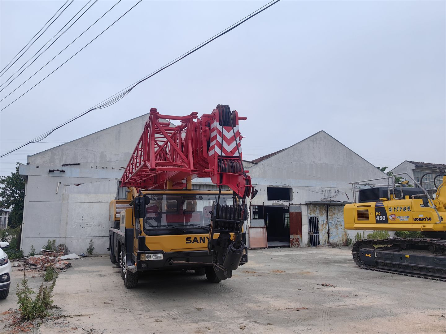 Buy Sany 75ton Crane Stc750 China Brand Truck Crane from PF Machinery ...