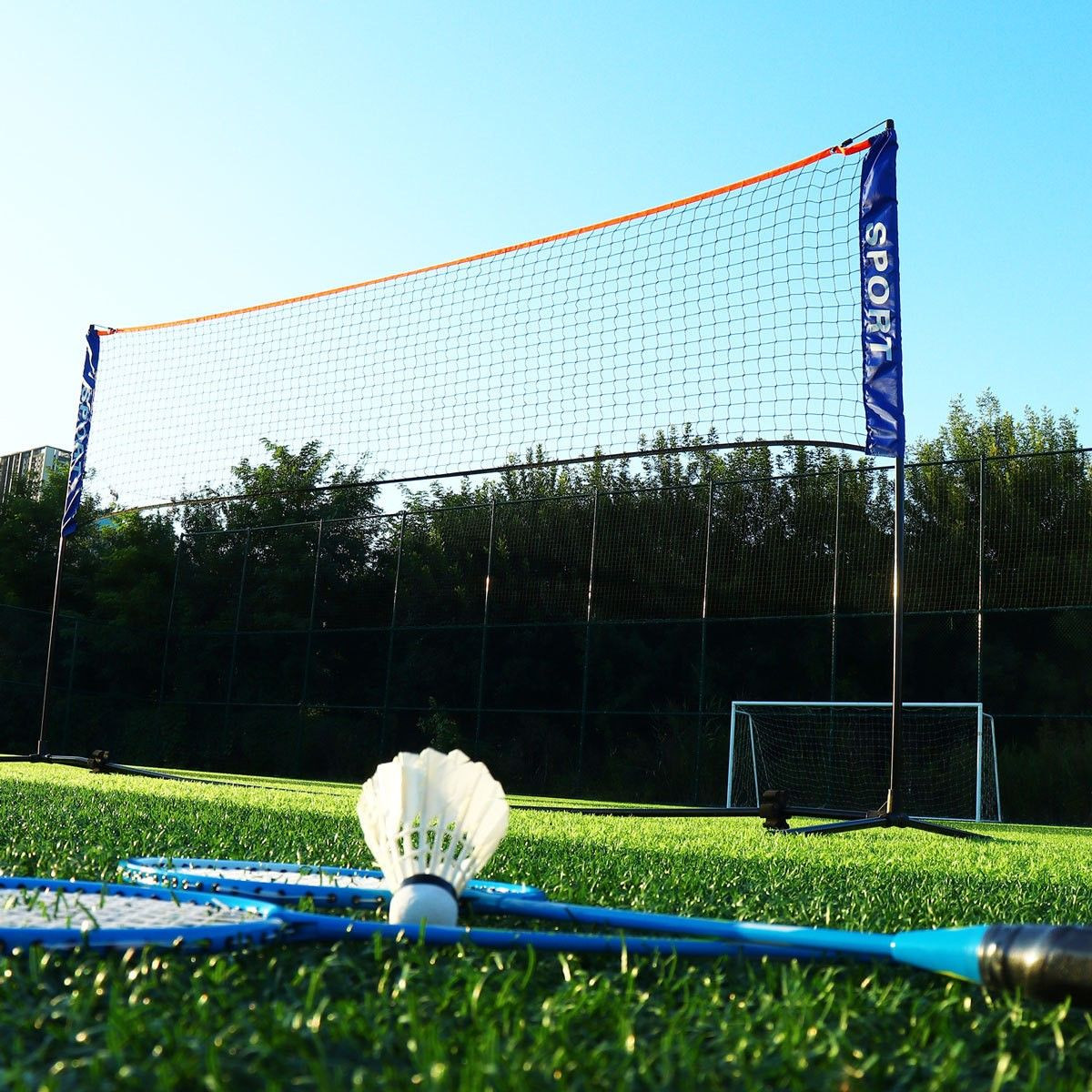 Buy Portable Badminton Mesh Rack 3m/4m/5m/6m Height Adjustable Net from ...