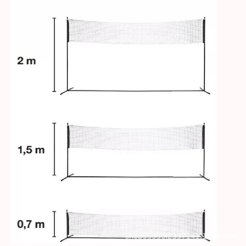 Buy Portable Badminton Mesh Rack 3m/4m/5m/6m Height Adjustable Net from ...