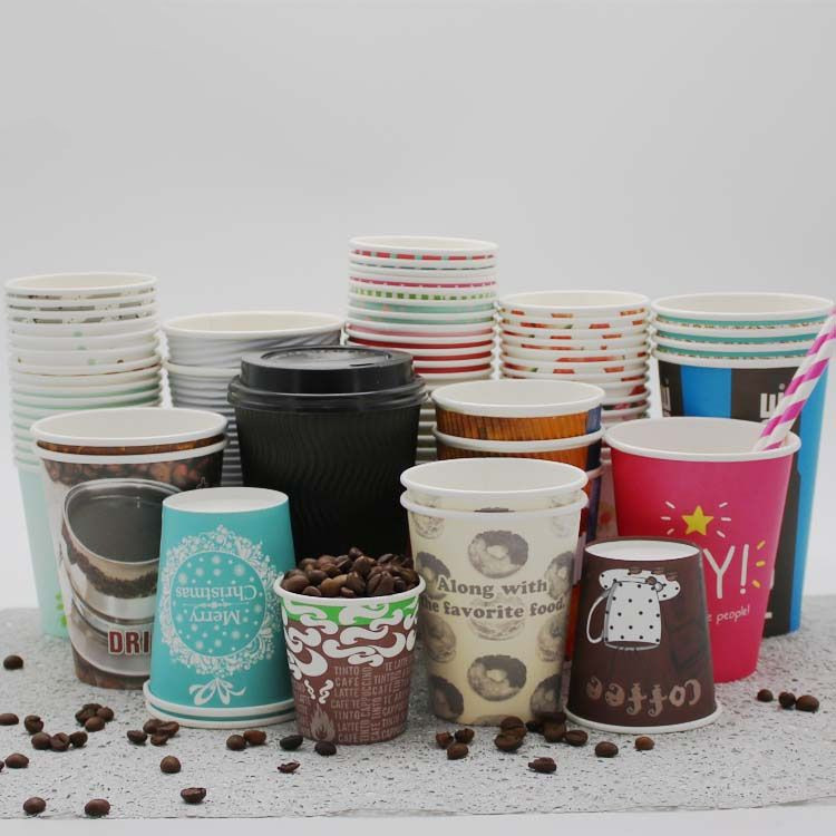 Buy New Design 8oz 16oz Disposable Degradable Packaging Paper Coffee ...