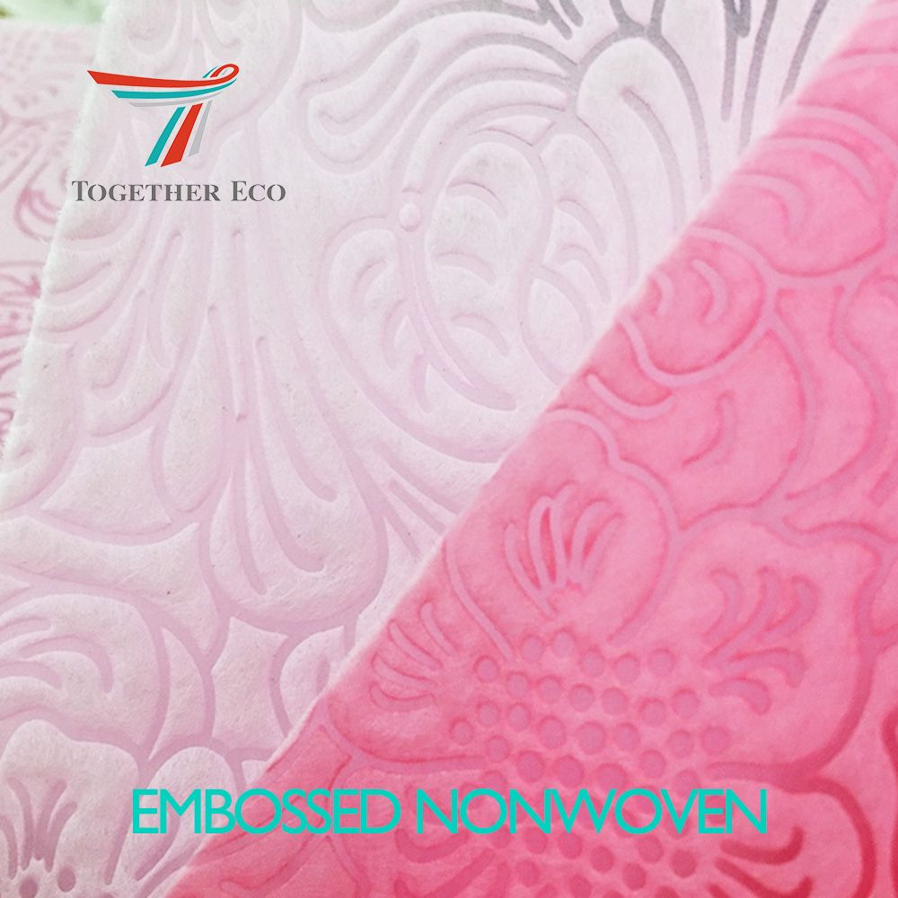 Buy 80gsm Embossing Non-woven Fabric Packaging Material Flower Wrapping ...
