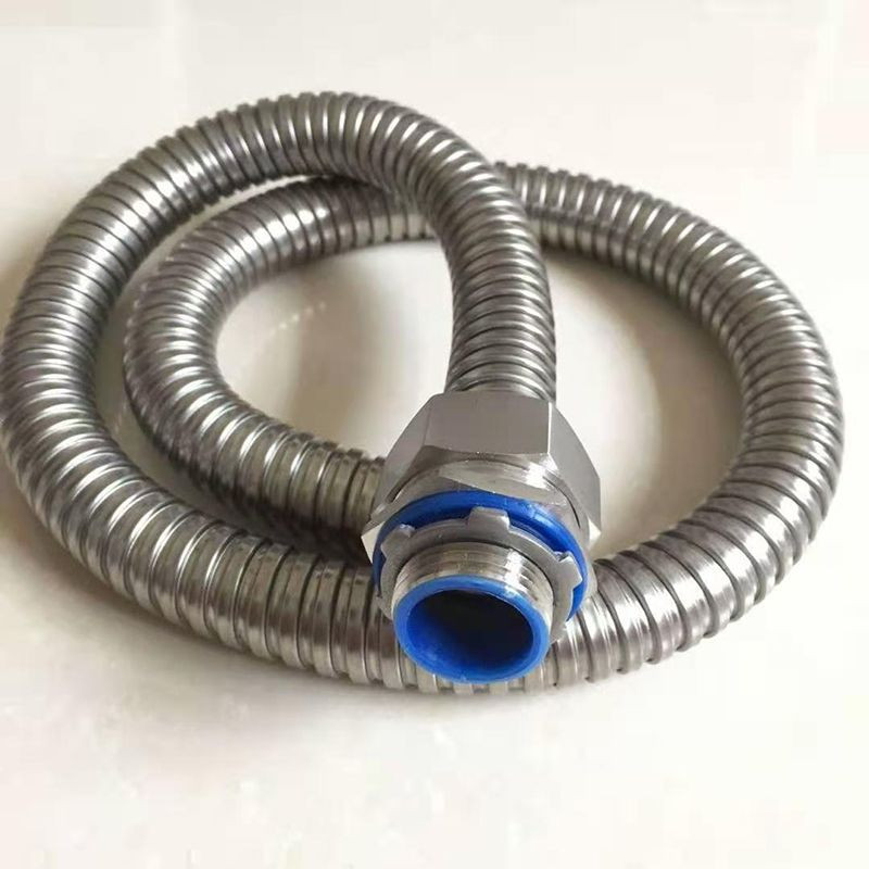 Buy 316 Stainless Steel Flex Connector Straight Liquid Tight Flexible ...